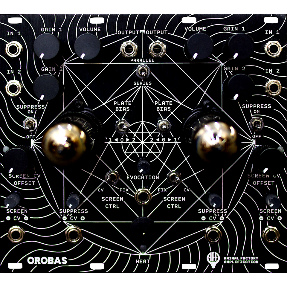 Eurorack: Orobas II Vacuum Tube Dual VCA/Saturator (EF86/6J32P Edition ...